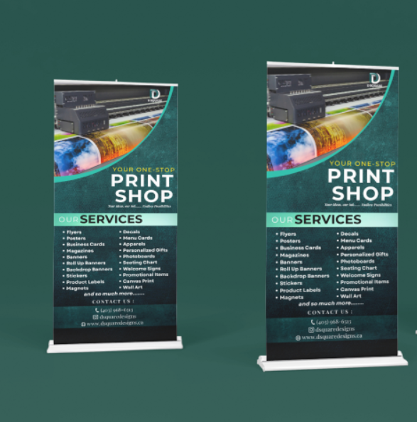 Retractable Banner- Premium Base – DsquareDesigns